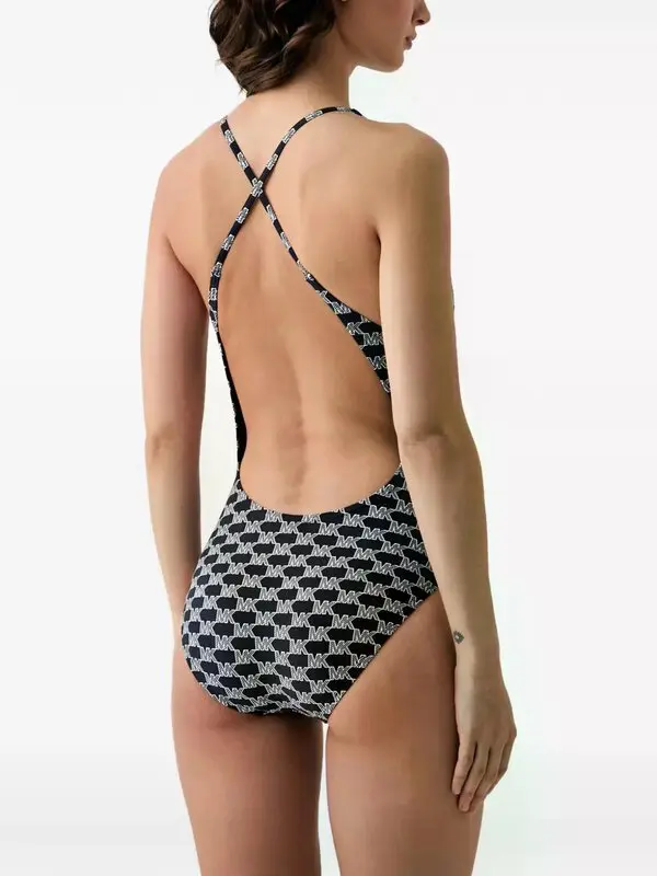Michael Kors Logo-print Crossover Swimsuit