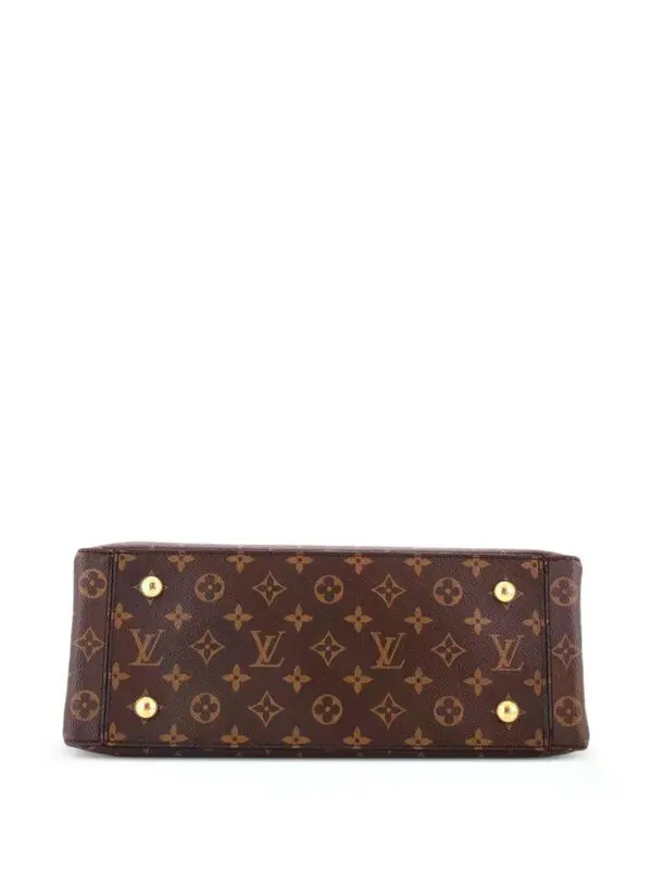 LOUIS VUITTON Flower Monogram Canvas Tote Bag - Black