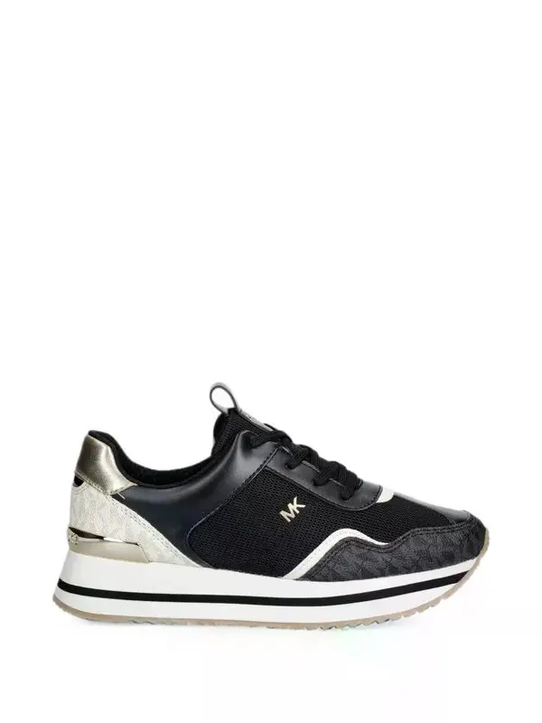 Michael Kors Logo-print Mesh Sneakers - Black