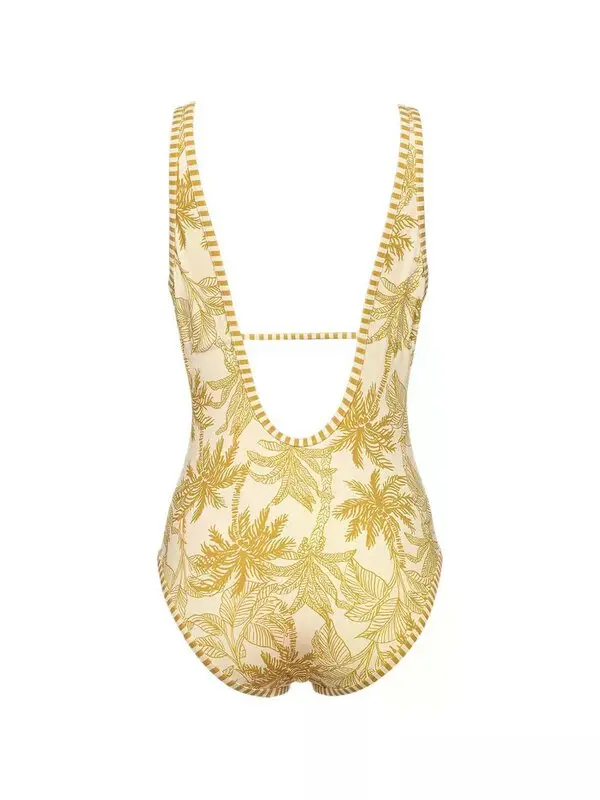 ERES Destination Palm-print Cut-out Swimsuit