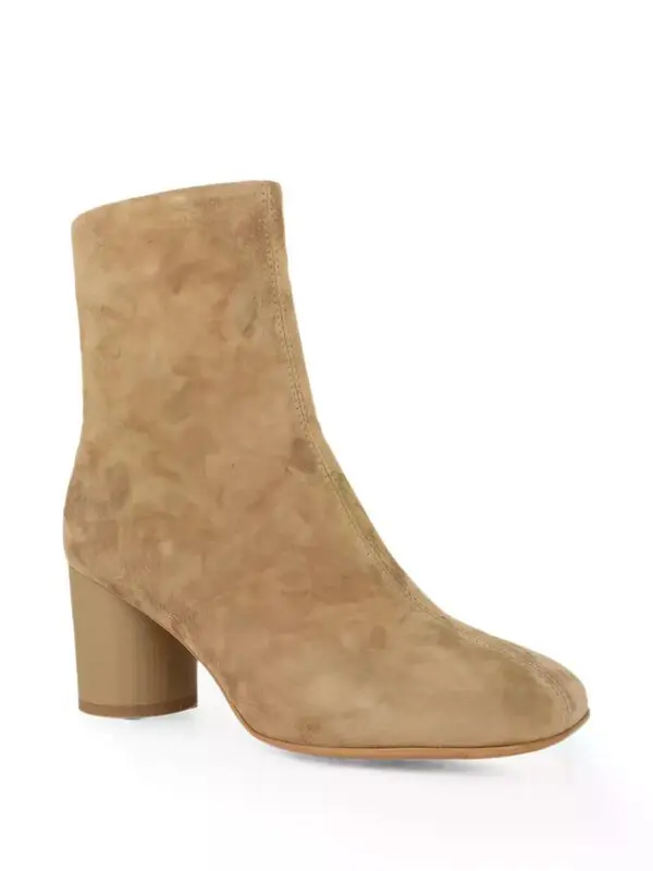 LINDA BAUMANN Suede Block-heel Ankle Boots