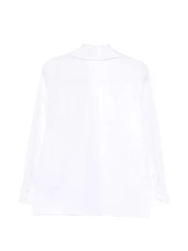 DONDUP Tie-detail Long-sleeve Shirt - White