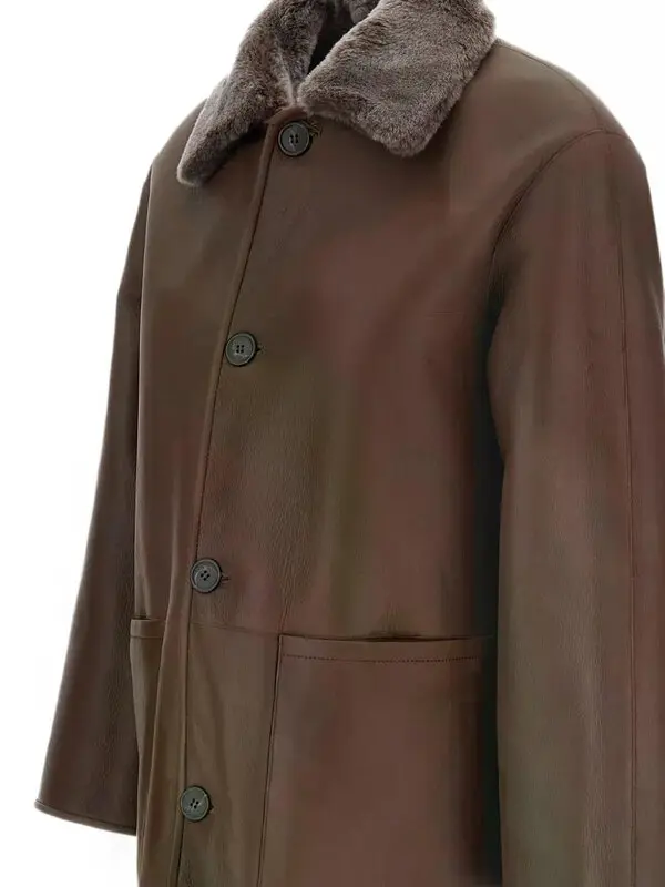 ARMA Shearling Patch-pocket Coat