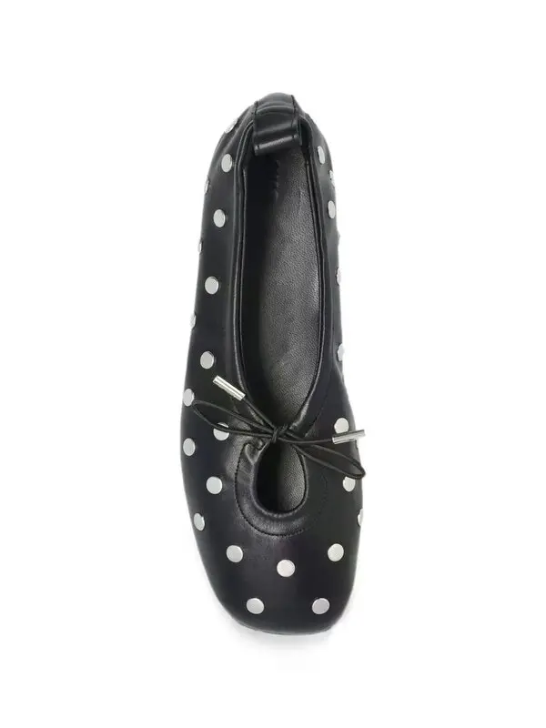 ALOHAS Rosalind Stud-embellished Ballet Flats - Black