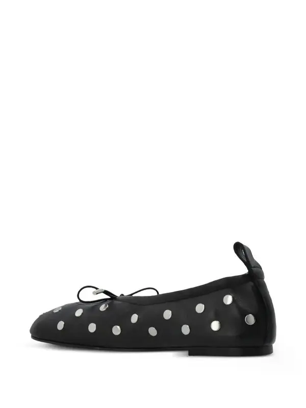 ALOHAS Rosalind Stud-embellished Ballet Flats - Black