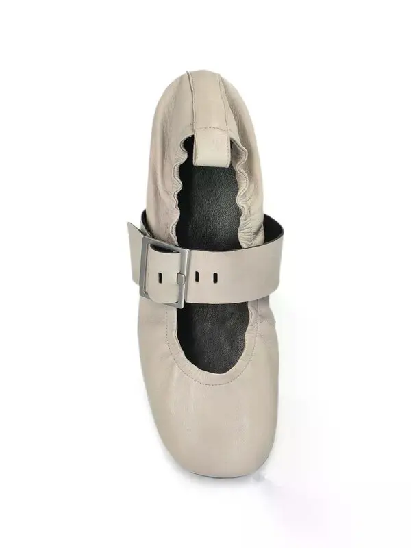 ALOHAS Sarea Buckle-fastening Ballet Flats - Neutrals