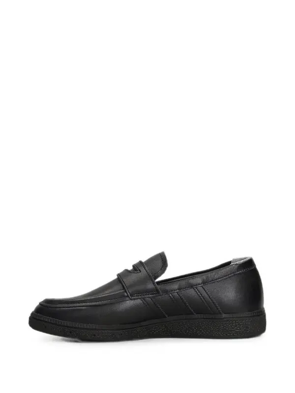 Adidas Logo-plaque Leather Loafers