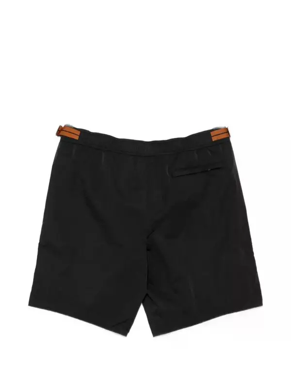 Zegna Buckle-detail Swim Shorts - Black