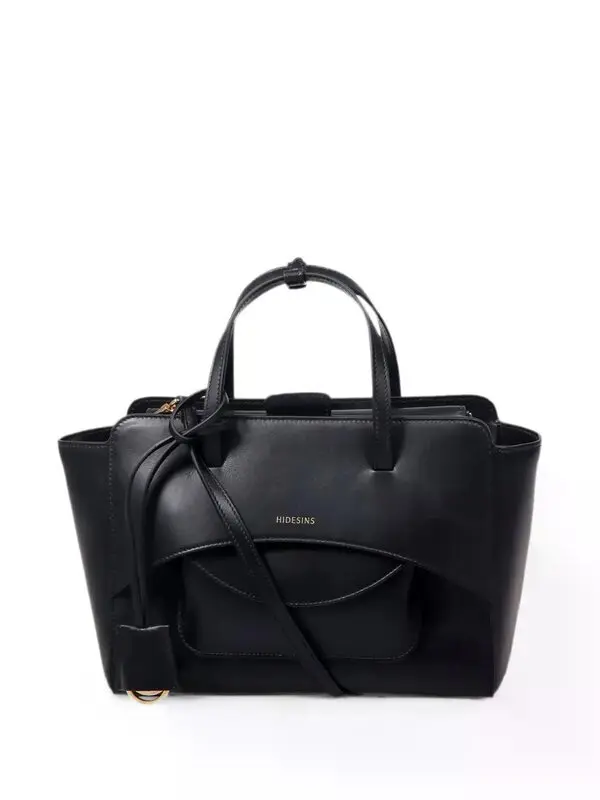 HIDESINS Medium Flap Tote Bag - Black