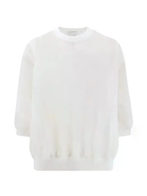 NUDE Crew-neck Oversized T-shirt - White