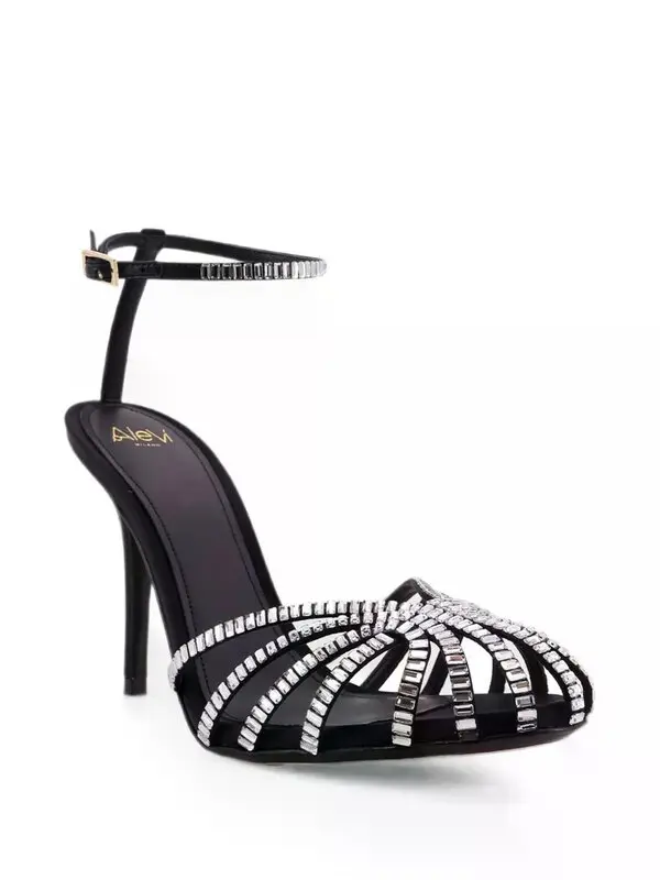 ALEVI MILANO Penelope Crystal-embellished Sandals - Black