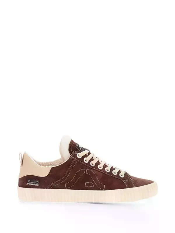 SPRINGA Wavy Suede Logo-patch Sneakers