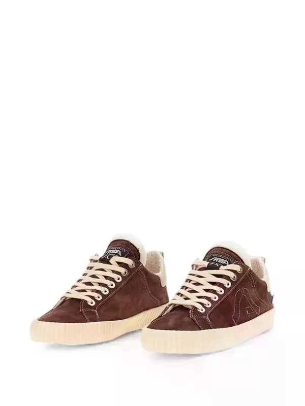 SPRINGA Wavy Suede Logo-patch Sneakers