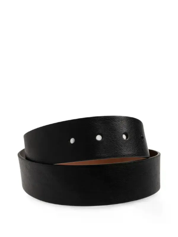 Dsquared2 Leather Belt With Silver-tone Buckle