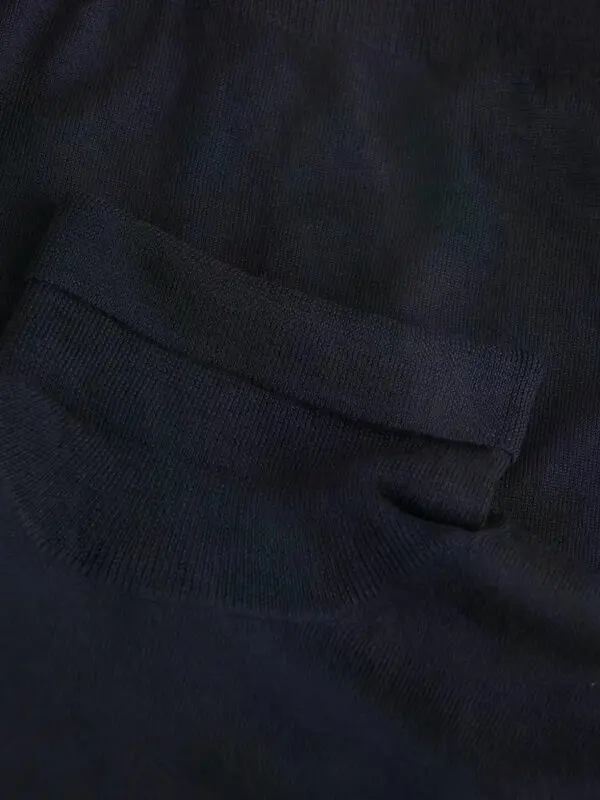 Tagliatore Roll-neck Knitted Sweater - Blue