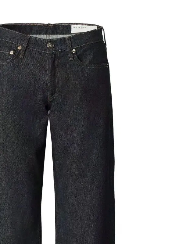 Rag & Bone Button-up Straight-leg Jeans
