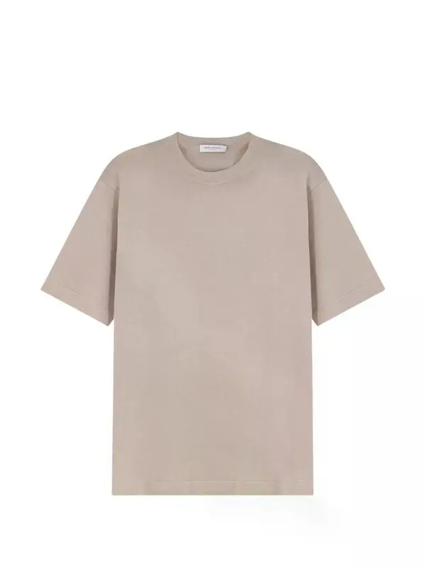 BRAMANI CASHMERE Crew-neck T-shirt - Neutrals