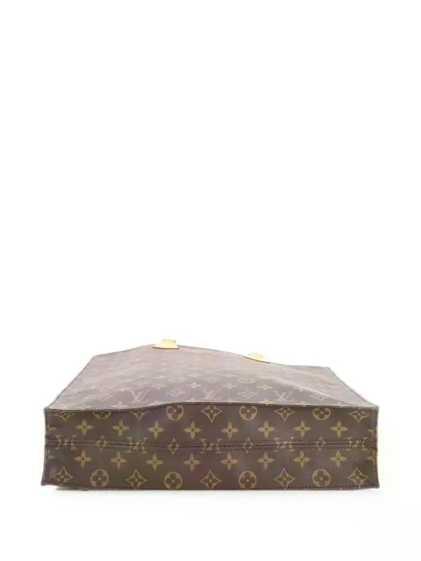 LOUIS VUITTON Vintage Sac Plat Bag Monogram Canvas Tote Bag - Brown