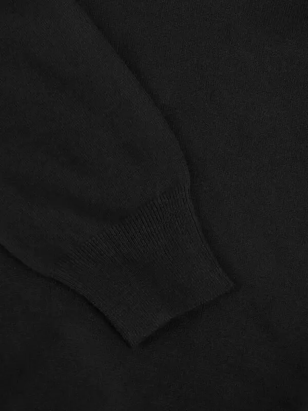 Tagliatore Roll-neck Ribbed-trim Sweater - Black