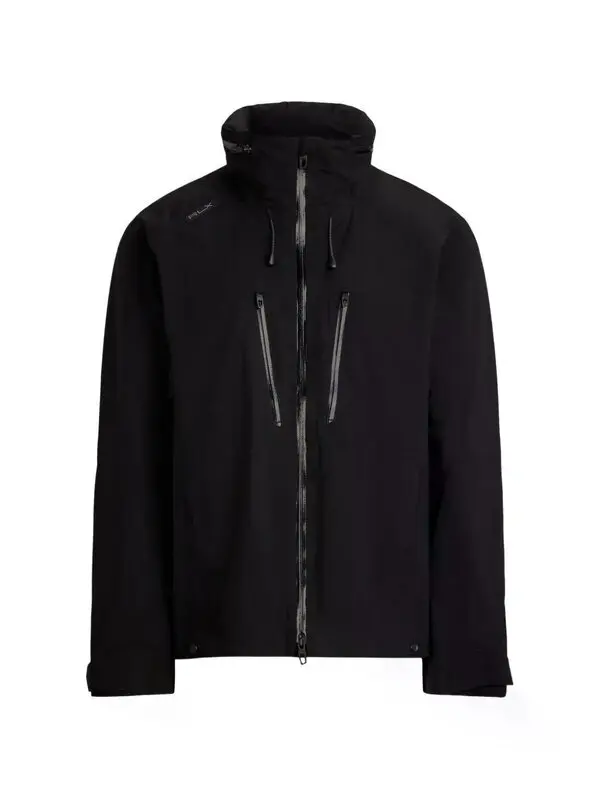 Rlx Ralph Lauren Zip-up Hooded Jacket - Black