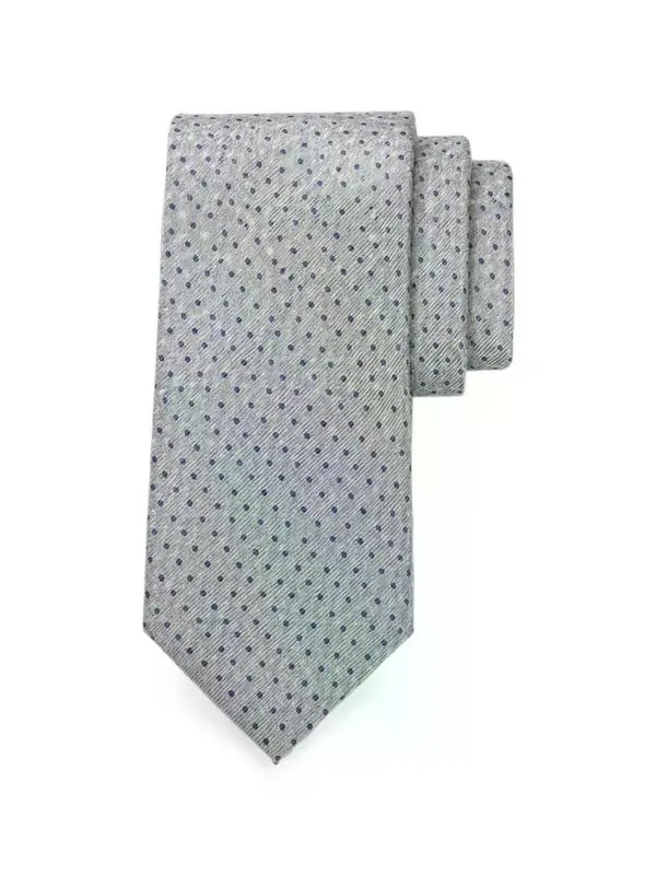 GIERRE MILANO Polka-dot Diagonal-stripe Tie