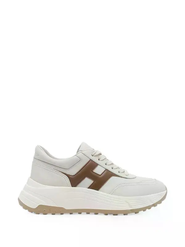 Hogan Hi-fi Logo-patch Sneakers - Neutrals