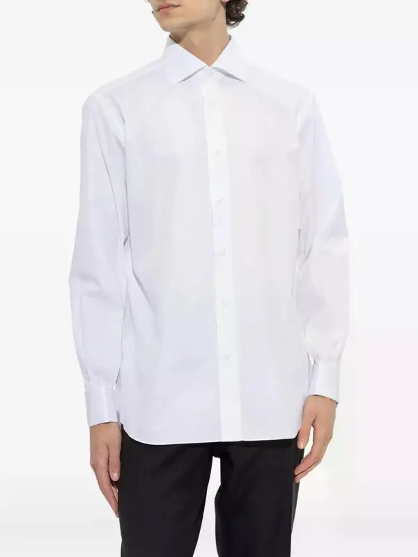Brioni French-cuff Spread-collar Shirt