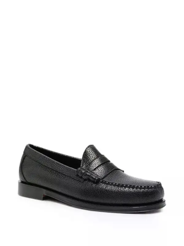 G.H.BASS Weejuns Larson Stingray-effect Leather Loafers