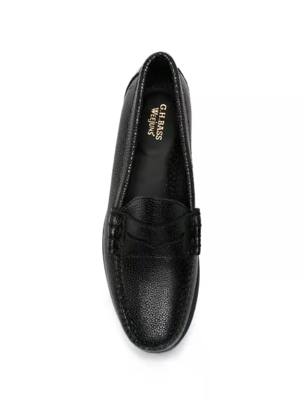 G.H.BASS Weejuns Larson Stingray-effect Leather Loafers