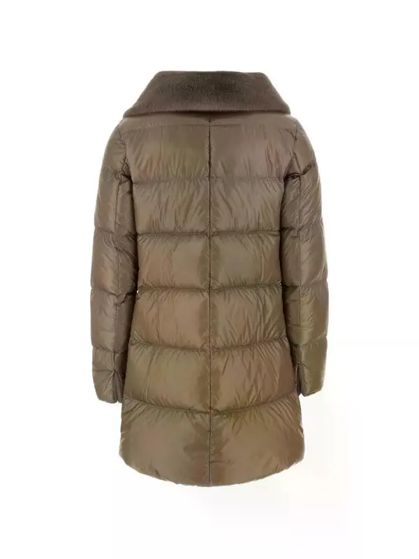 Herno Faux-fur-collar Quilted Jacket