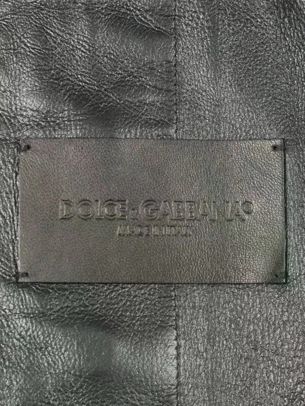 Dolce & Gabbana Leather Biker Jacket