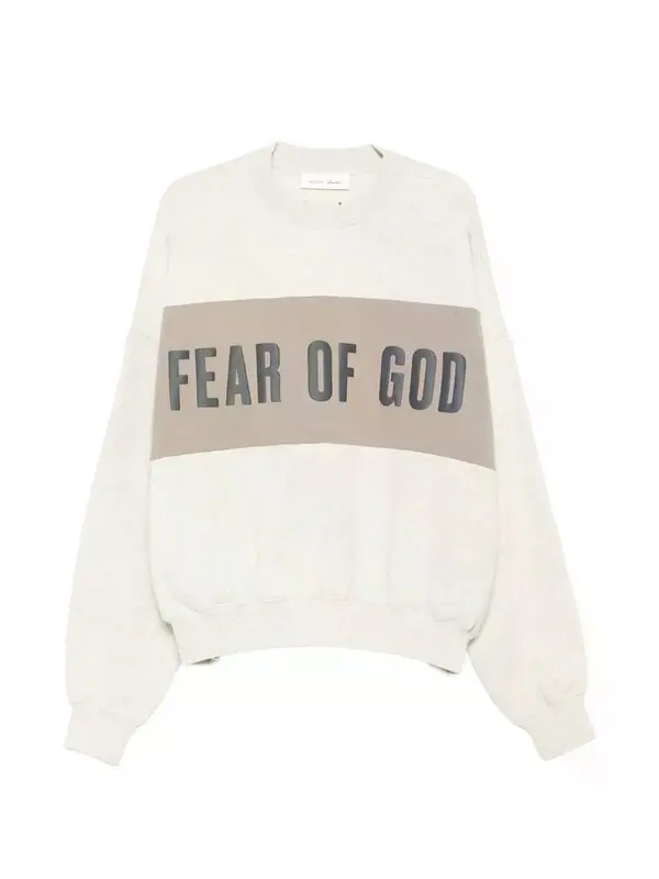 Fear Of God Panelled Logo Crewneck Sweater