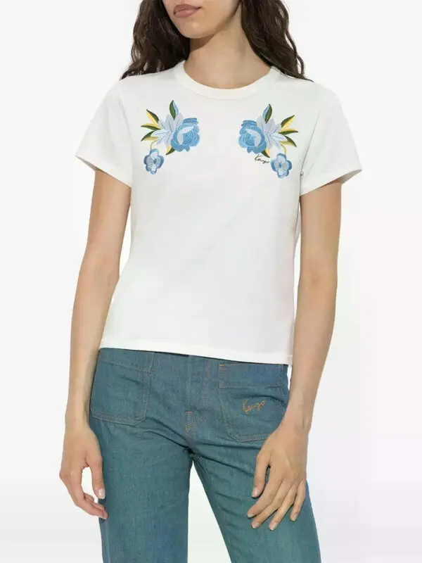 Kenzo Floral Embroidered T-shirt