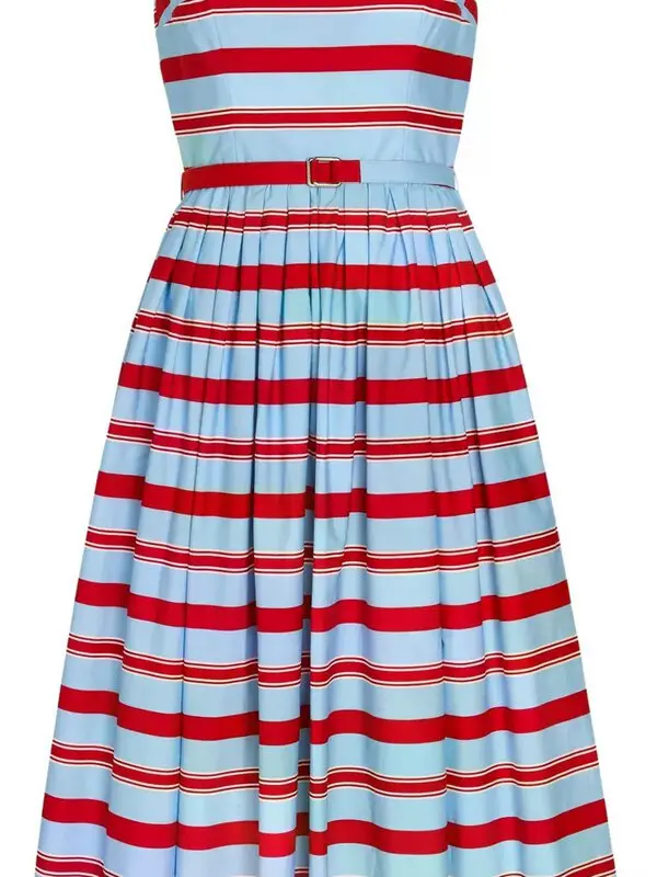 EMILIA WICKSTEAD Eglantine Striped-pattern Midi Dress