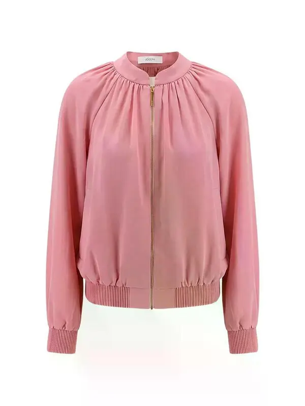 JOSEPH Mira Satin-effect Bomber Jacket - Pink