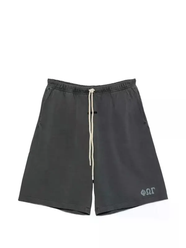 Fear Of God Logo Print Drawstring Shorts - Grey