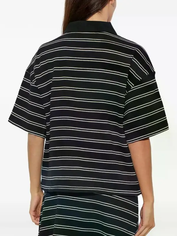 GESTUZ Striped Polo Shirt