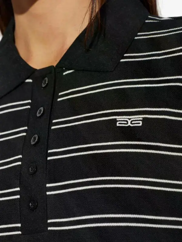 GESTUZ Striped Polo Shirt