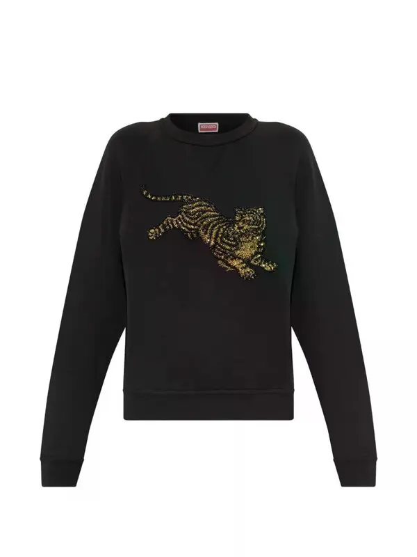 Kenzo Sequin-embellished Tiger Sweatshirt