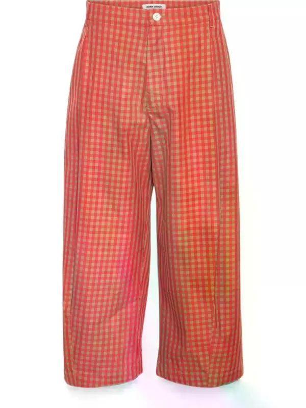 Henrik Vibskov Open Dart Checked Trousers