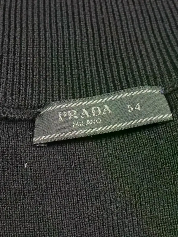 Prada 2000s Color-block Knit Jacket