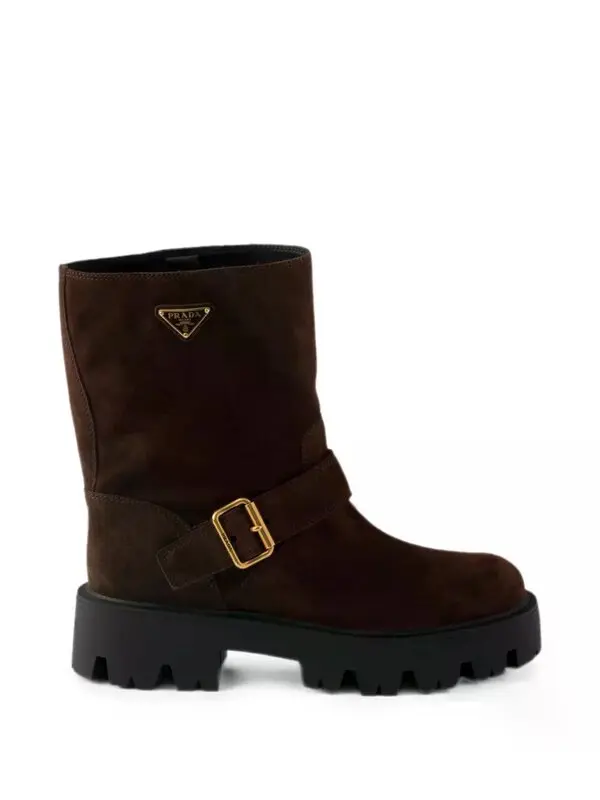 Prada Suede Boots - Brown