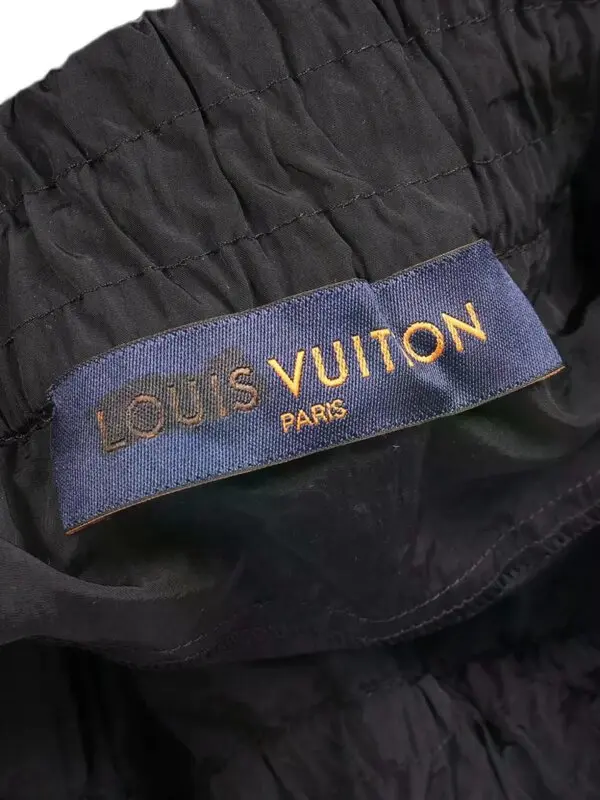 LOUIS VUITTON Logo Plaque Shorts - Black