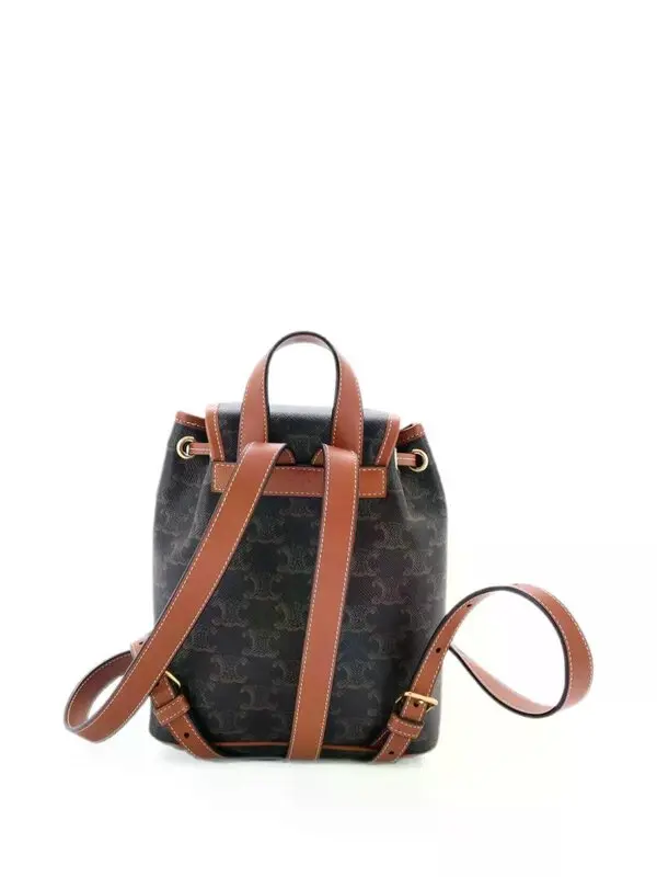 Celine Folco Triomphe Coated Canvas Mini Backpack