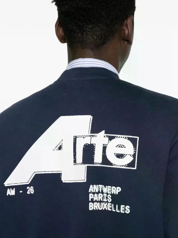 ARTE ANTWERP Logo Print Crew Neck Sweatshirt