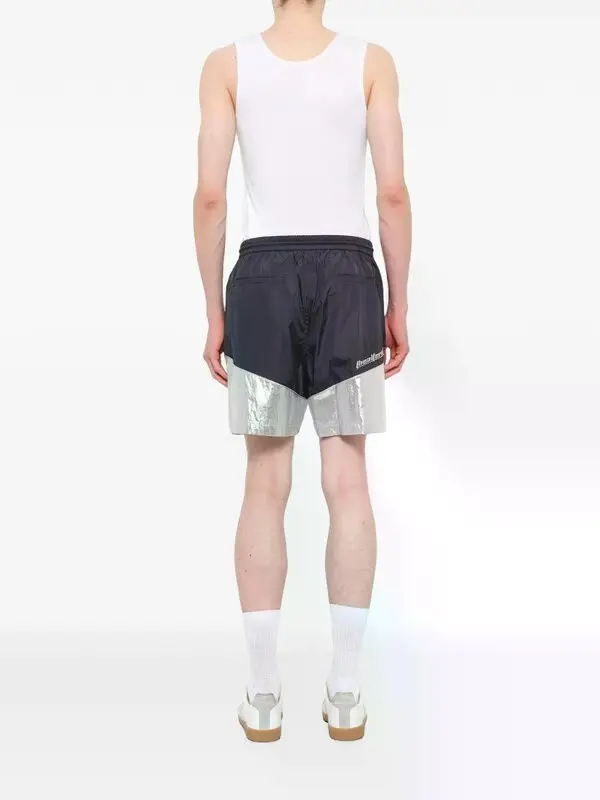 JUUN.J Metallic-panel Drawstring Shorts