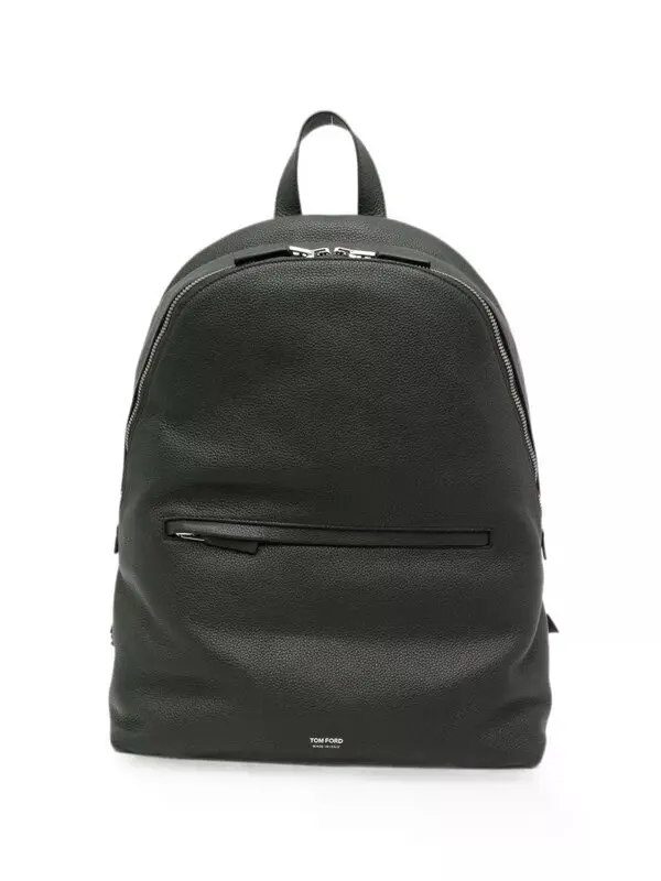 TOM FORD Leather Backpack - Green