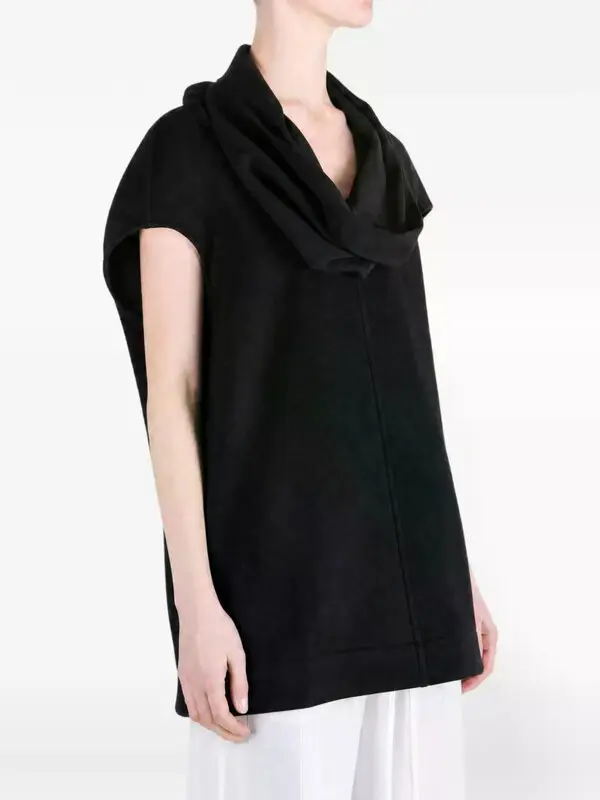 Rick Owens Draped-neck Sleeveless Top