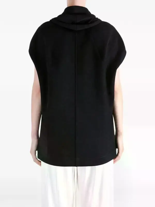 Rick Owens Draped-neck Sleeveless Top