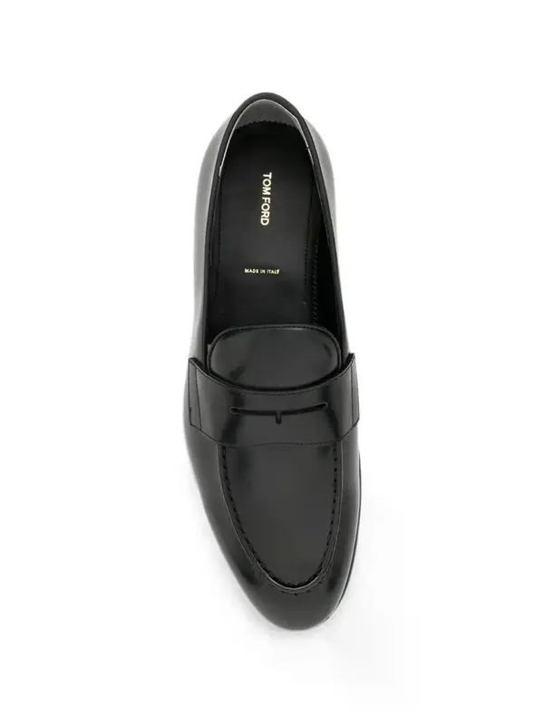 TOM FORD Penny Leather Loafers